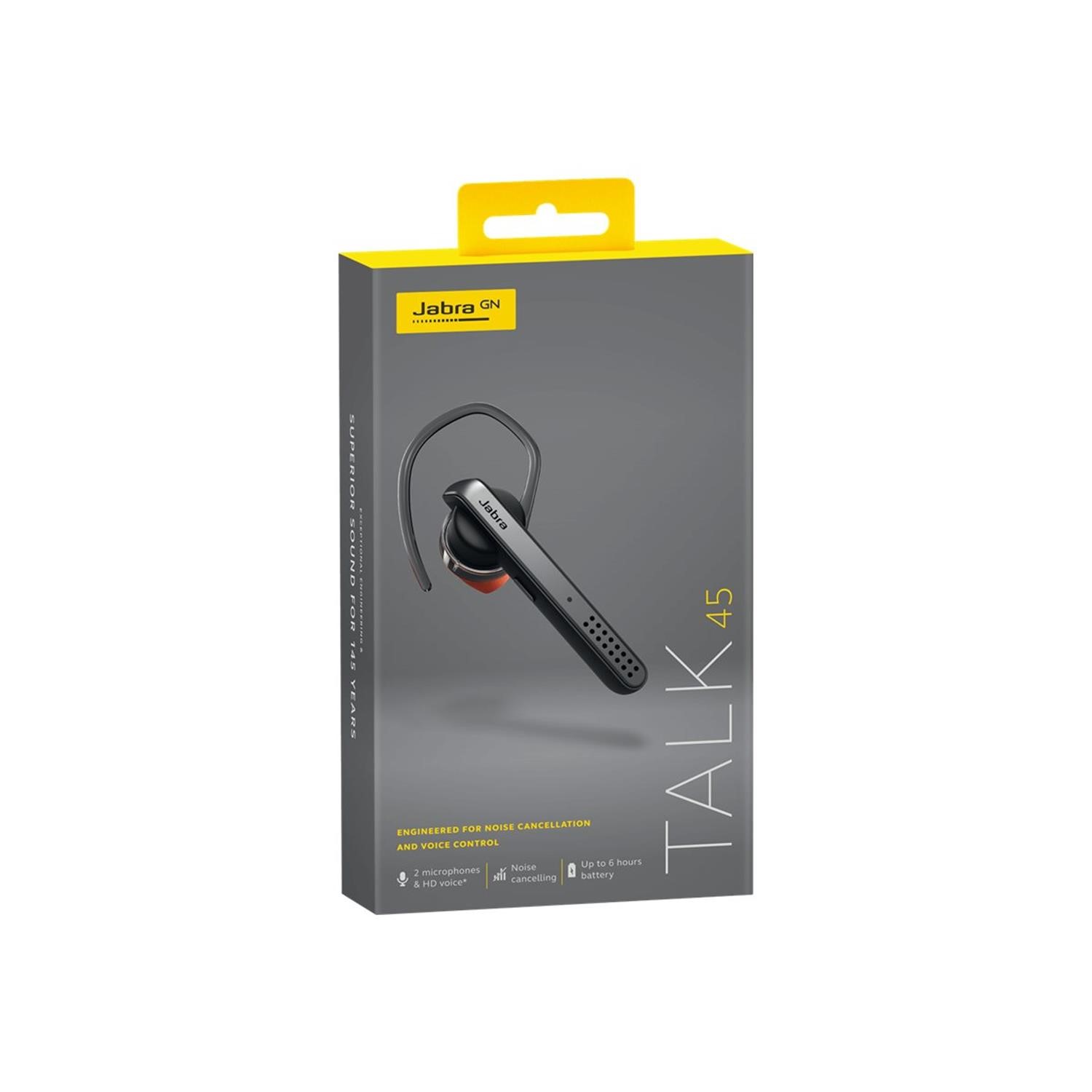 Jabra Talk 45 Silver Bluetooth Headset - Laptops Direct