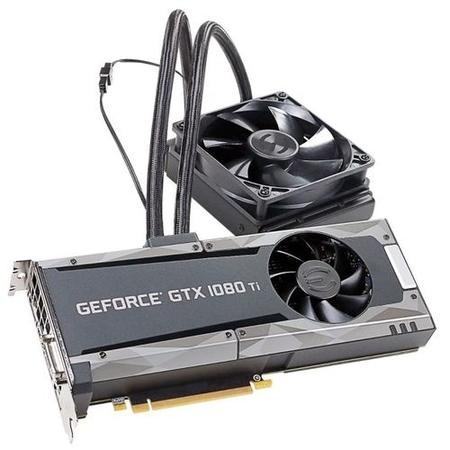 EVGA SC2 Hybrid AIO GeForce GTX 1080 Ti 11GB GDDR5X Graphics Card ...