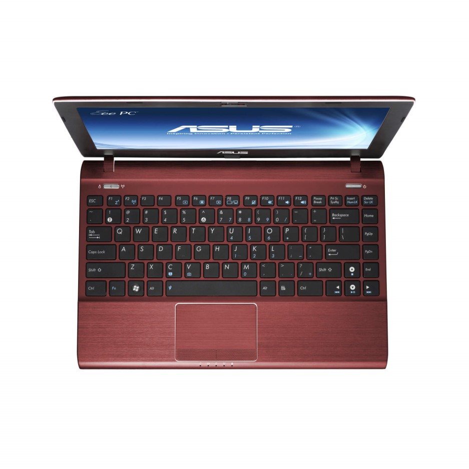 Asus EeePC 1225B Windows 7 Netbook in Red - Laptops Direct