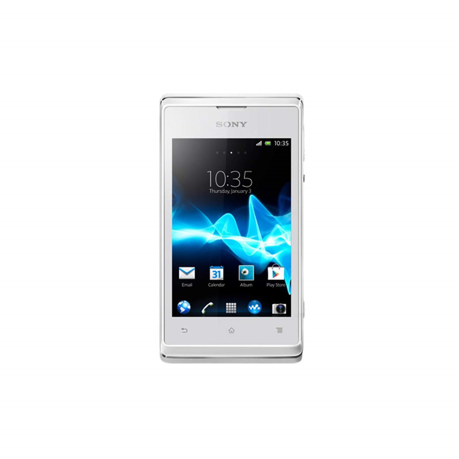 Sony Xperia E1 Android White Sim Free Mobile Phone - Laptops Direct