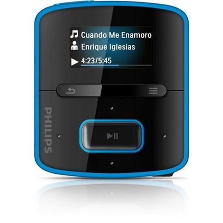 Philips GoGear Raga MP3 Player 4GB - Blue - Laptops Direct