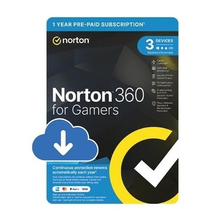 Norton 360 Deluxe Gaming Internet Security & VPN - 3 Devices - 12 Month ...