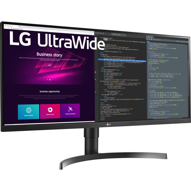 LG 34WN750-B 34" IPS QHD UltraWide Monitor - Laptops Direct