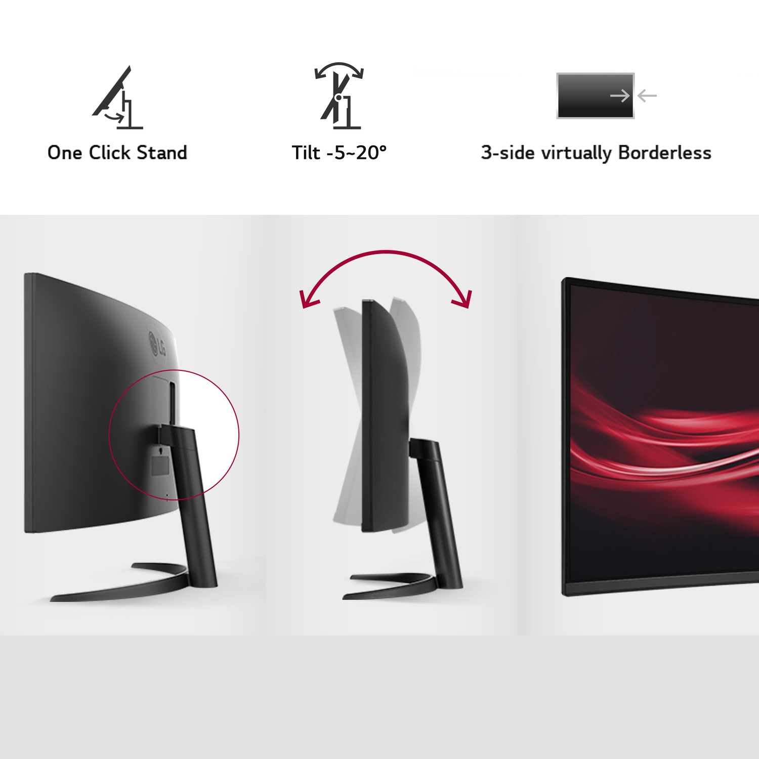 LG 34WR50QC 34" QHD UltraWide Curved Monitor - Laptops Direct