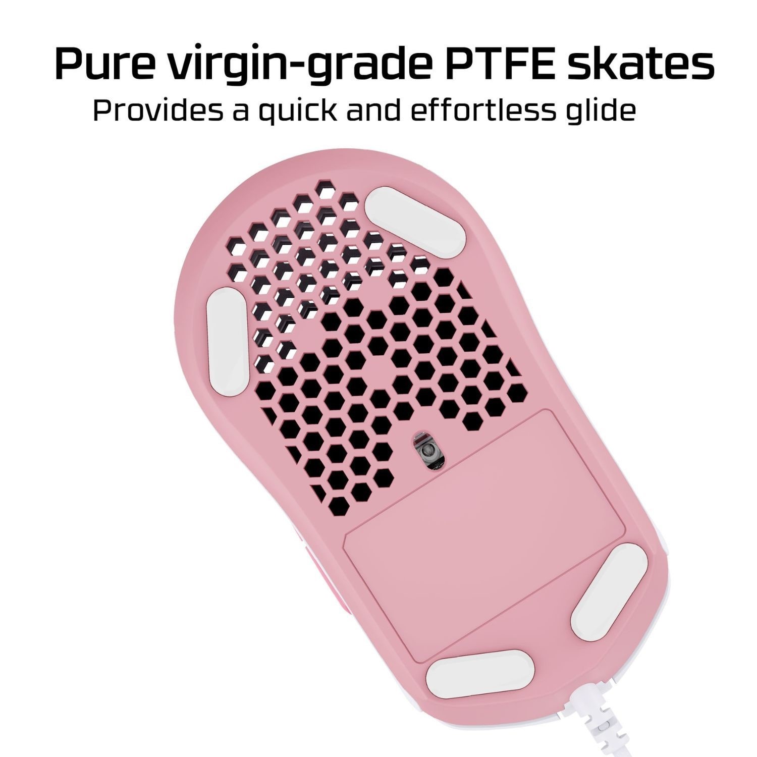 HyperX Pulsefire Haste Gaming Mouse - White & Pink - Laptops Direct