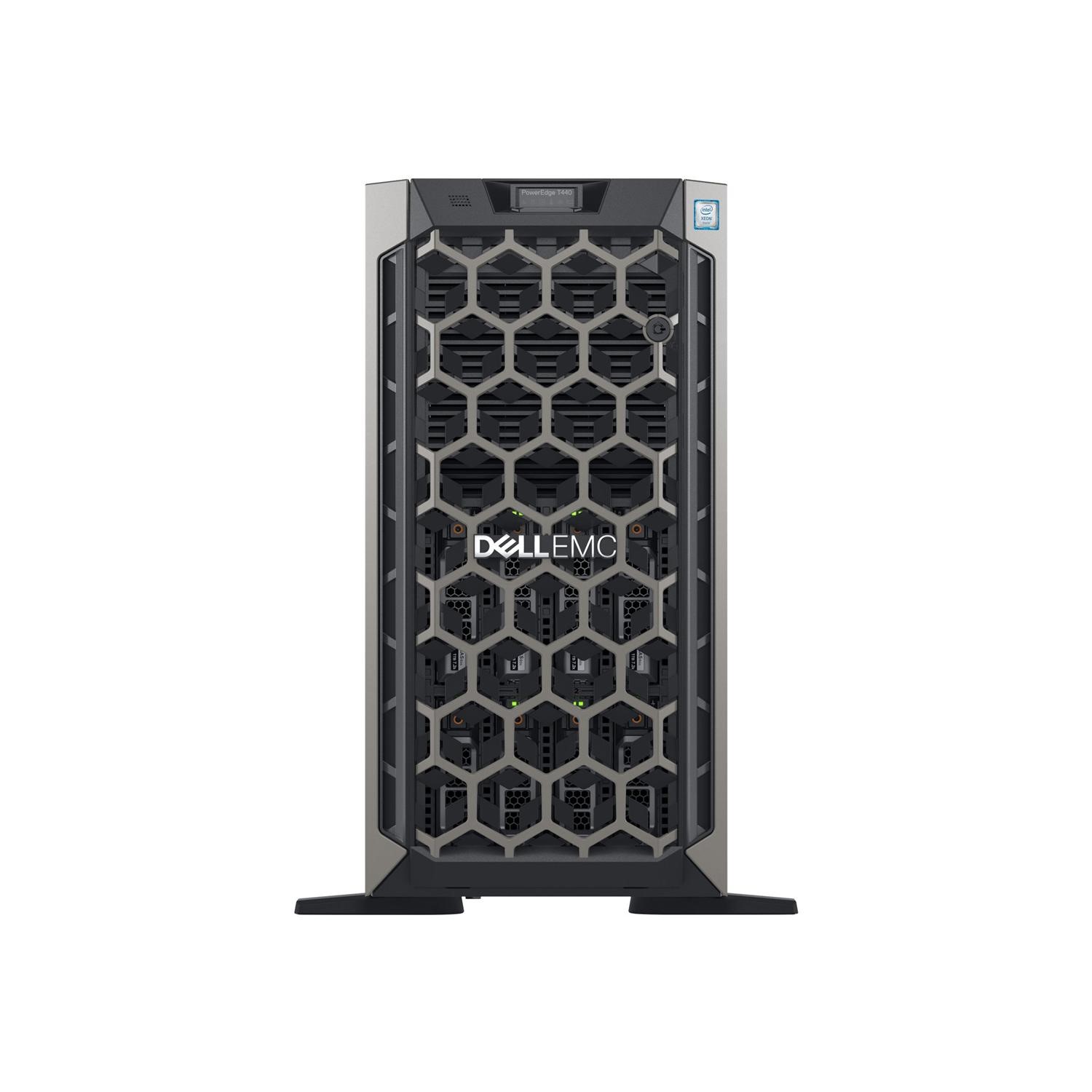 dell EMC PowerEdge T440 - Server - tower - 5U - 2-way - 1 x Xeon Silver 4208 / 2.1 GHz - RAM 16 ...