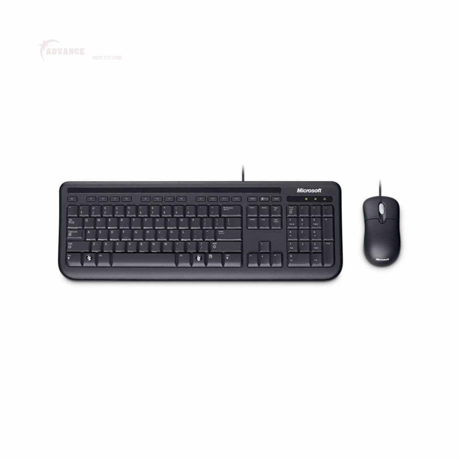 Microsoft Wired Desktop Keyboard 400 and Mouse - Black - Laptops Direct