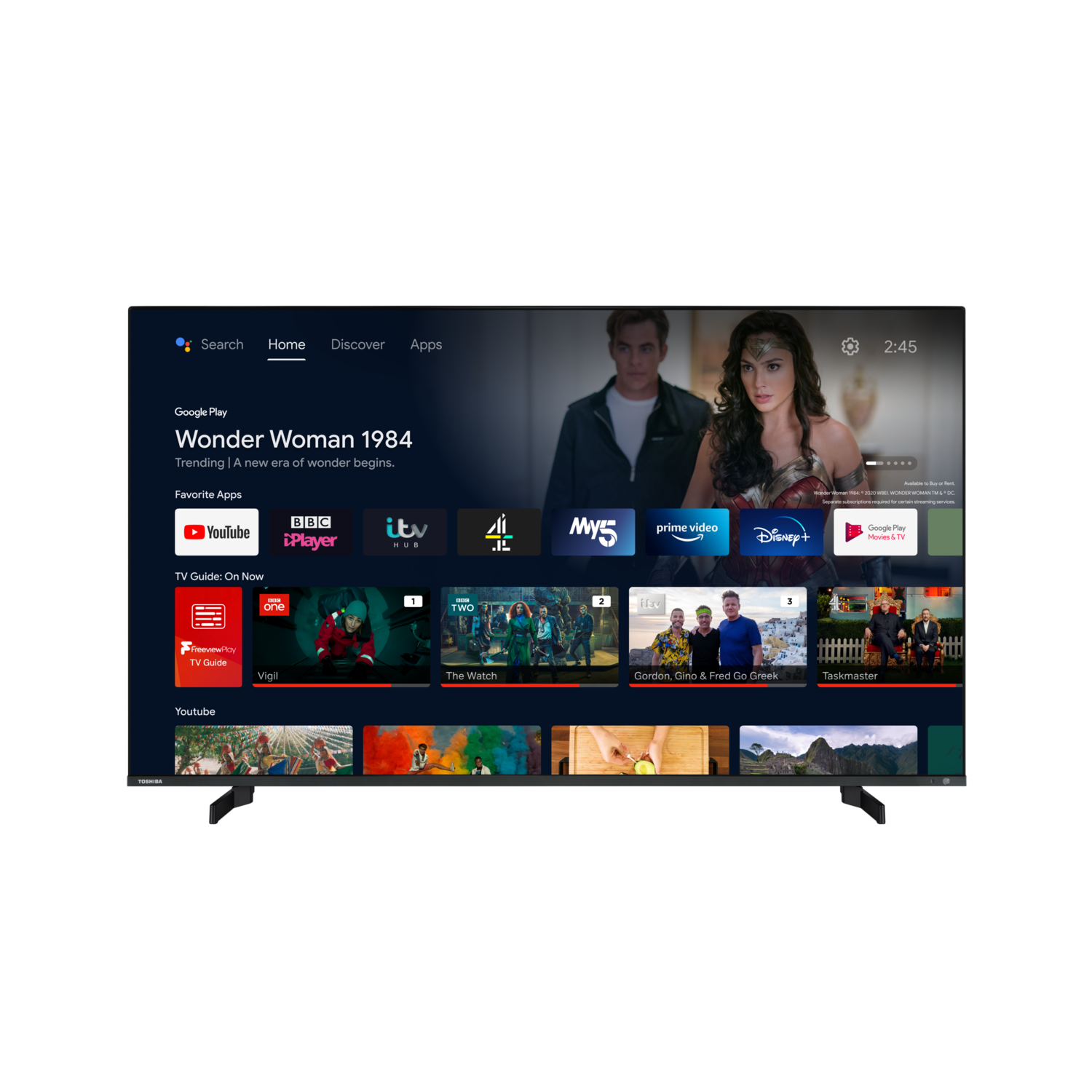 Toshiba Toshiba QA5D 65 inch QLED 4K HDR Android Smart TV - Laptops Direct