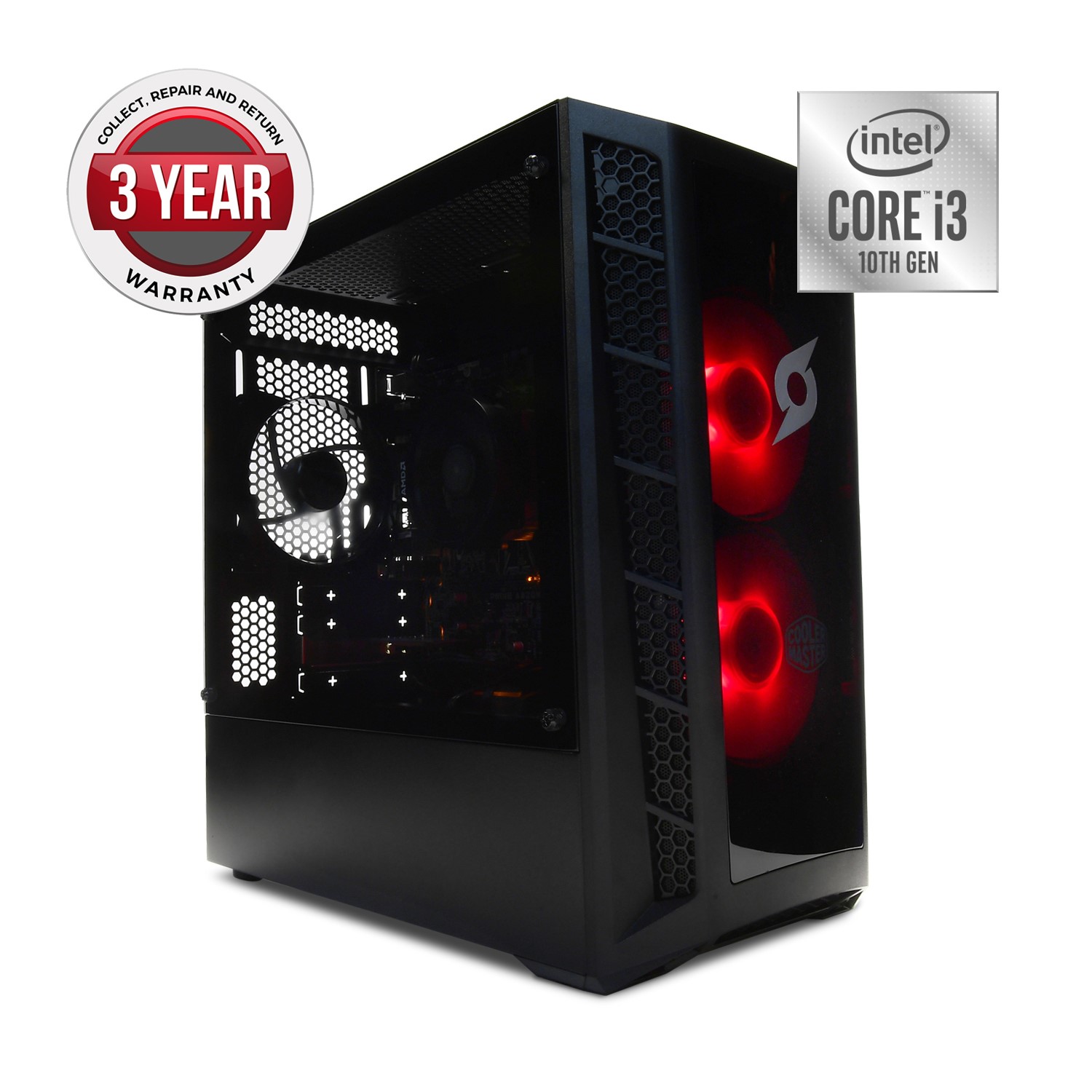 Zoostorm Stormforce Onyx Core i3-10105F 16GB 480GB GTX 1660Ti Windows ...