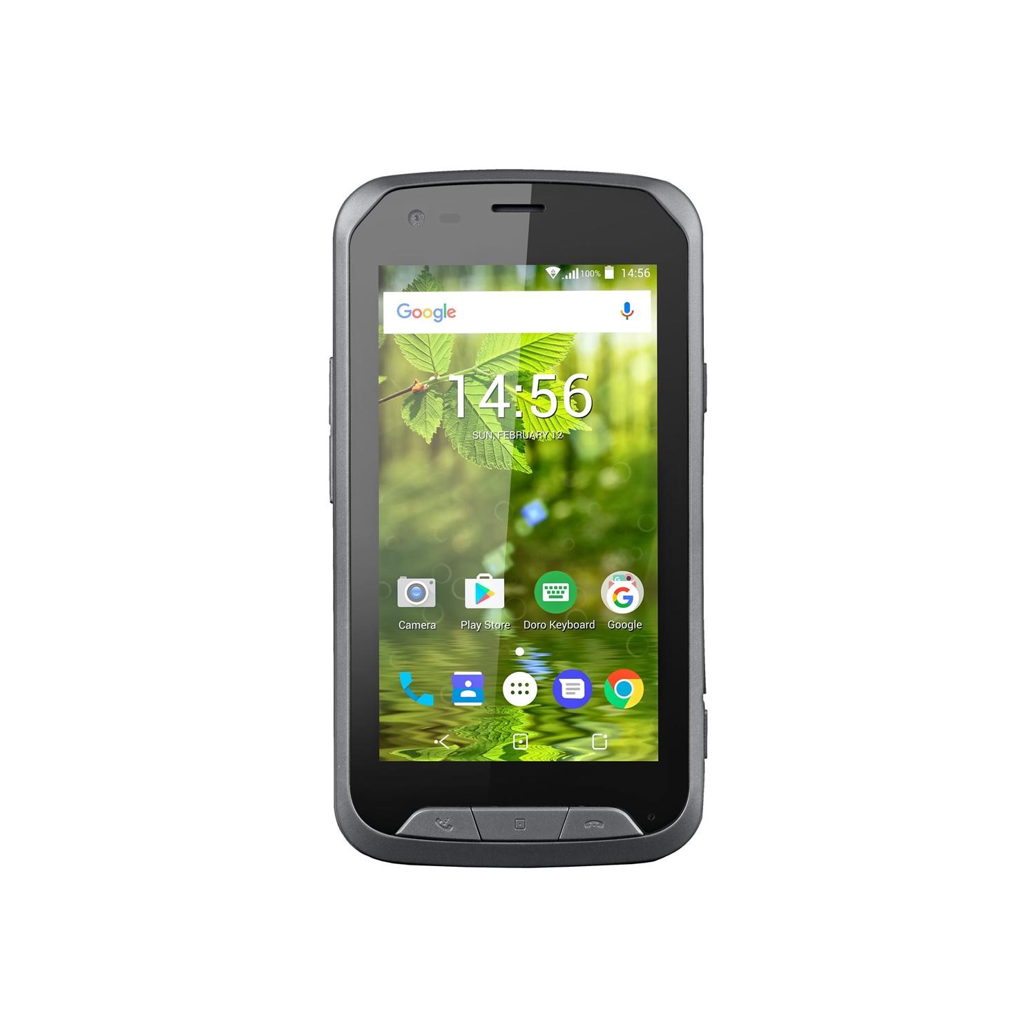 GRADE A1 - Doro 8020X Rugged IP67 Smartphone Black 4.5" 8GB 4G Unlocked ...