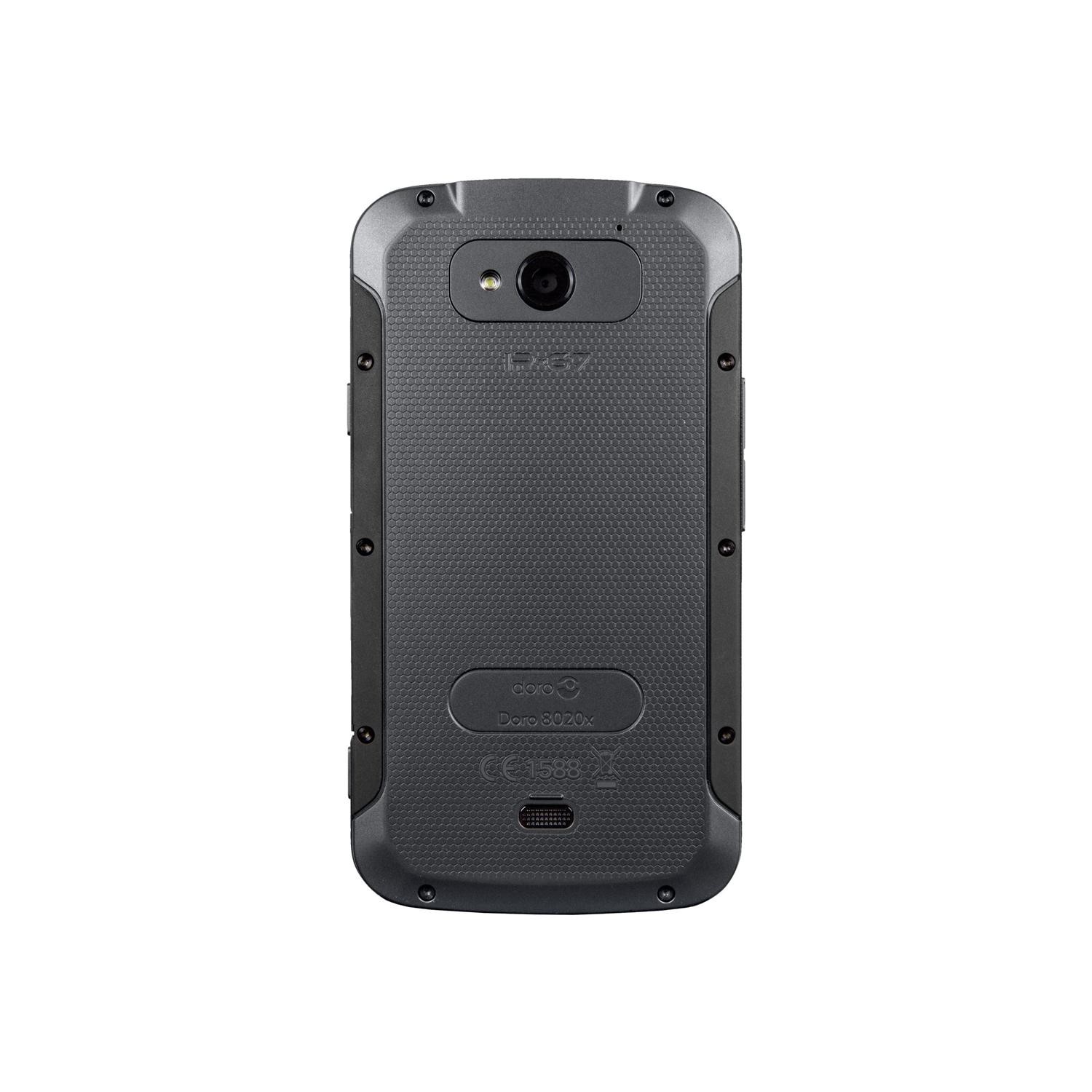 Doro 8020X Rugged IP67 Smartphone Black 4.5" 8GB 4G Unlocked & SIM Free ...