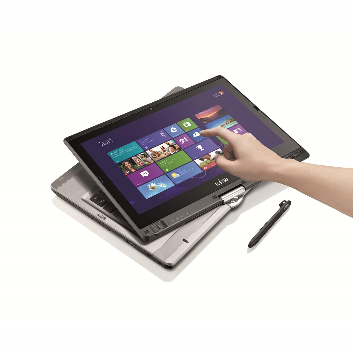 Fujitsu LIFEBOOK T902 Core i7 Windows 8 Pro Convertible Tablet Laptop ...