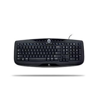 GRADE A1 - Logitech Media Keyboard 600 - Black - Laptops Direct