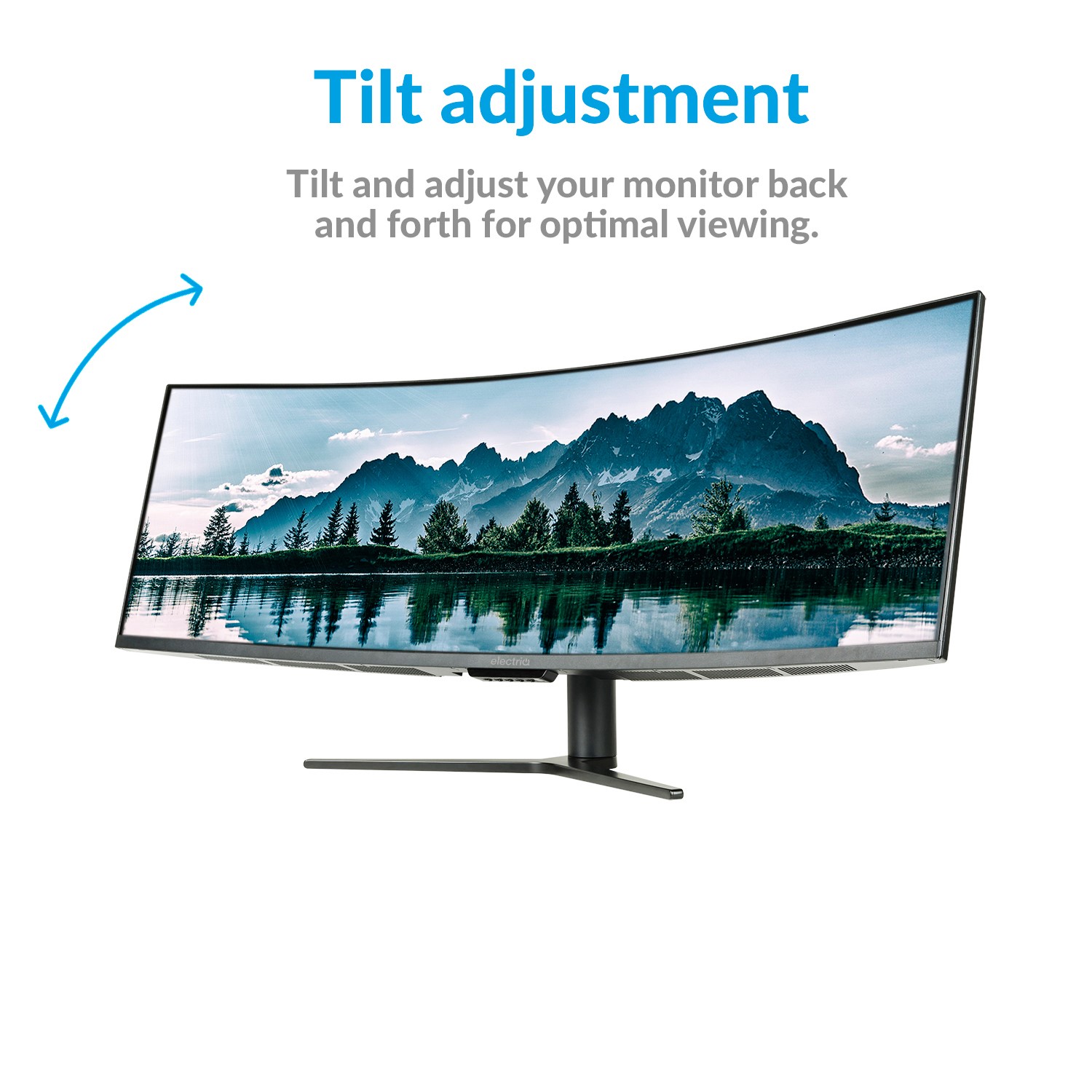 electriQ 49" QLED Double Full HD Super UltraWide Curved Monitor ...