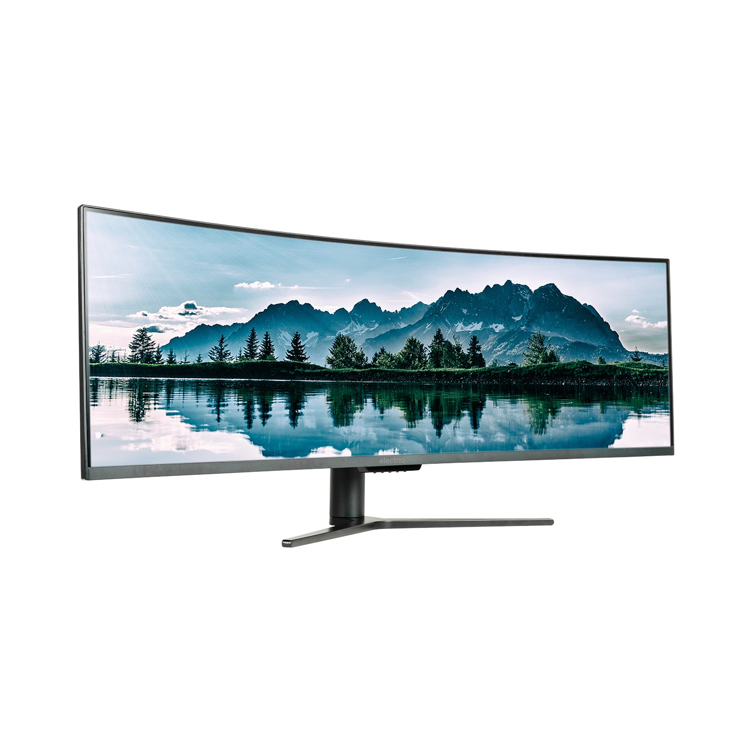 electriQ 49" QLED Double Full HD Super UltraWide Curved Monitor ...