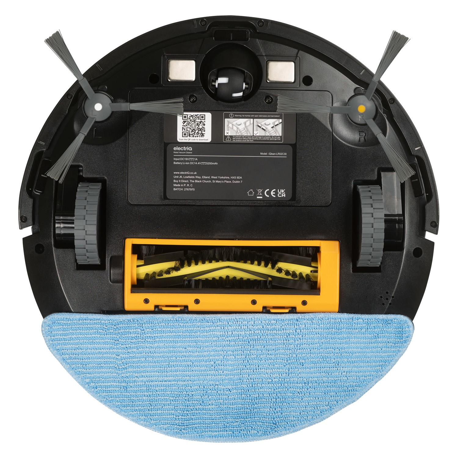 electriQ MIMO Robot Vacuum Cleaner and Mop - Self-Emptying - 4000Pa ...