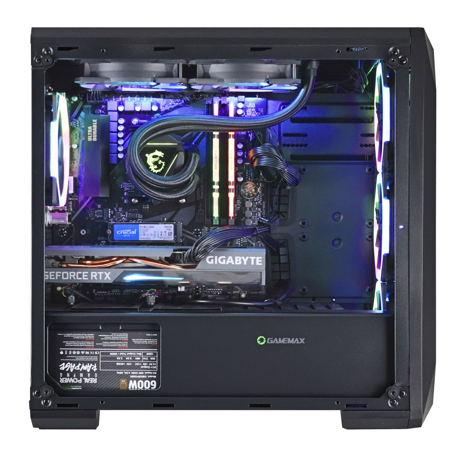 REACT Hawk Core i9-10850k 32GB 2TB HDD + 500GB SSD GeForce RTX 3080 ...