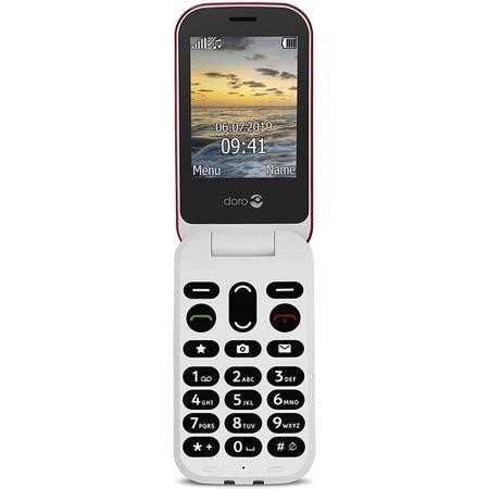 Doro 6040 2G Dual SIM SIM Free - Red/White - Laptops Direct