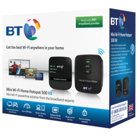 BT Mini Wi-Fi Home Hotspot 500 Kit - Twin pack - Laptops Direct