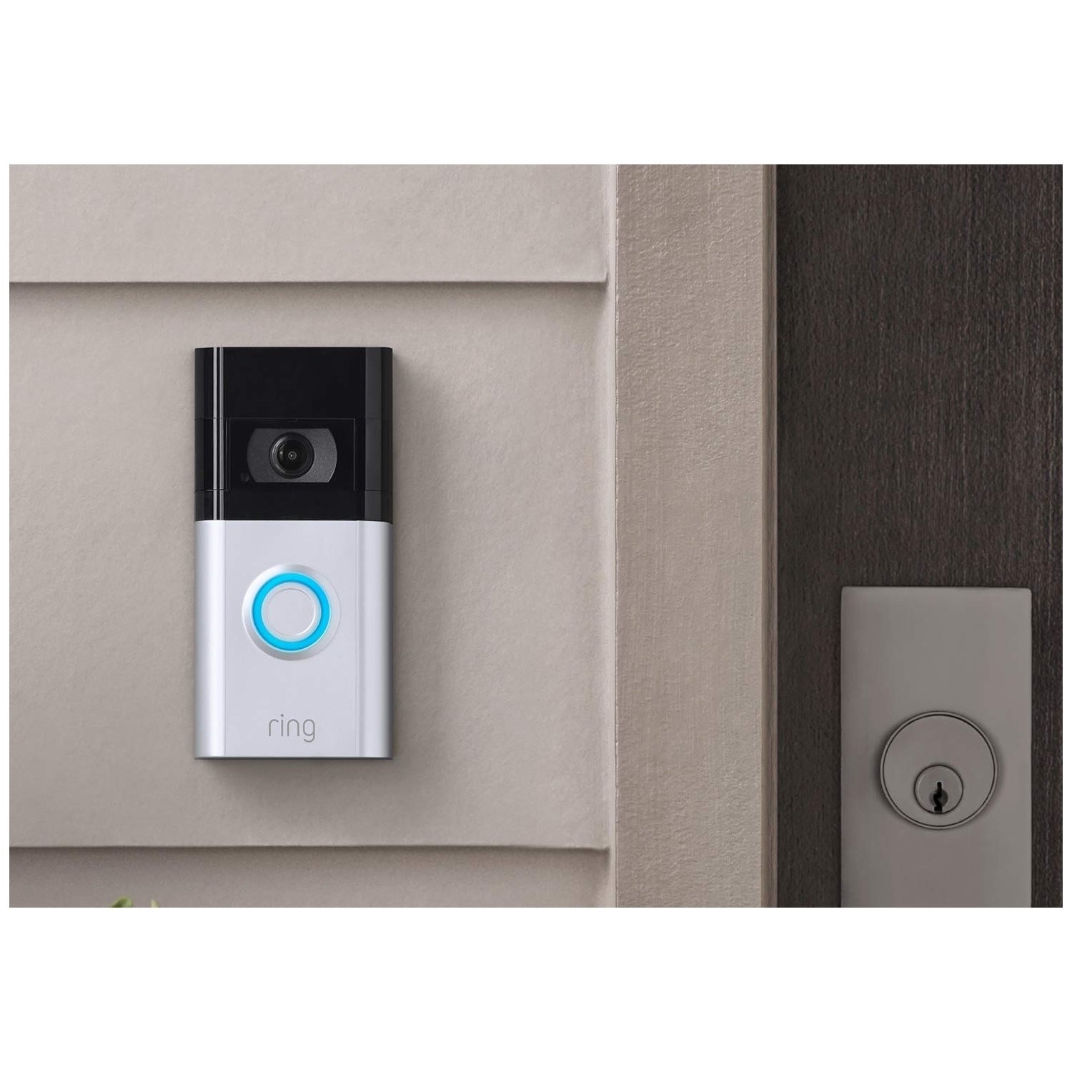 Ring Video Doorbell 4 - 1080p HD - Satin Nickel - Laptops Direct