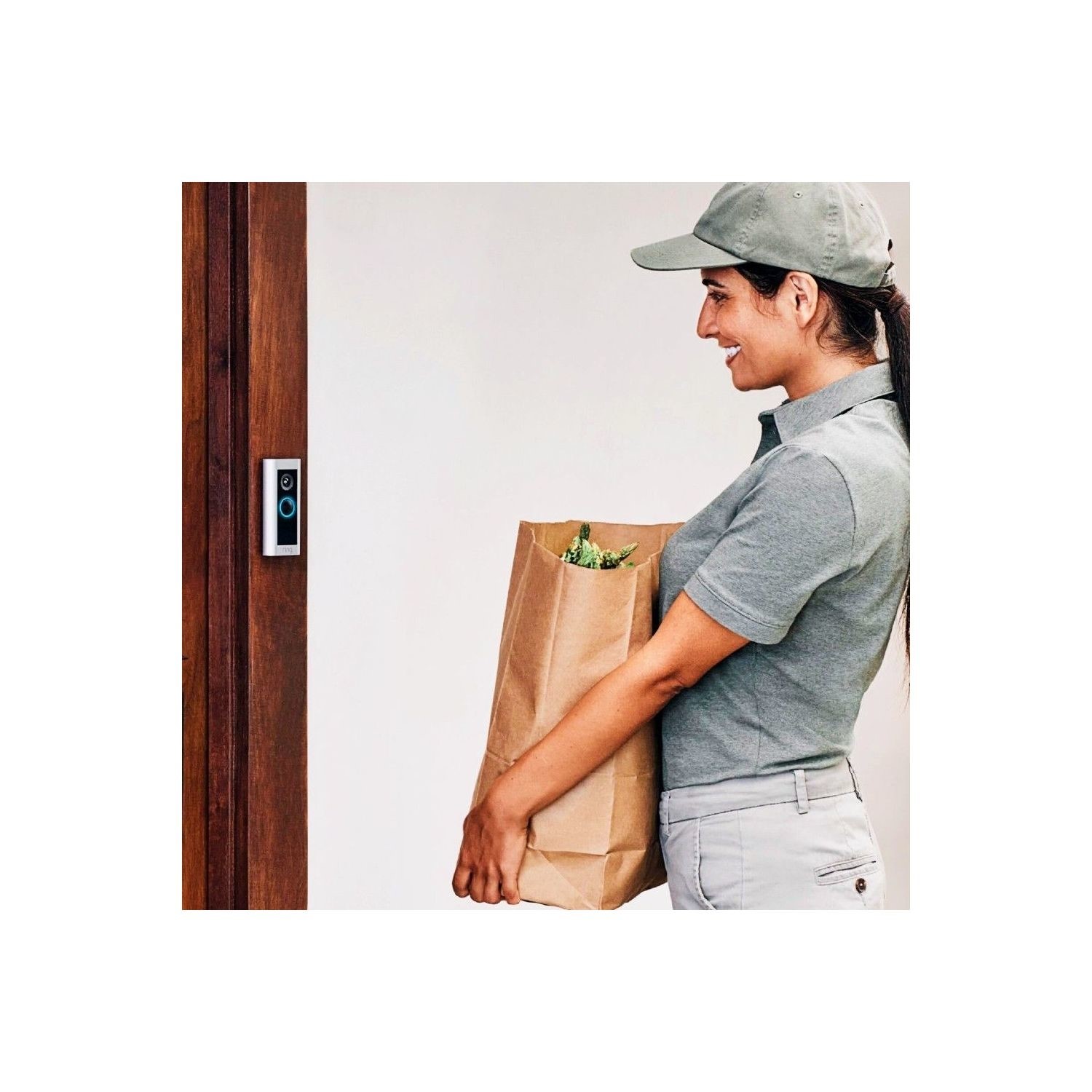 Ring Video Doorbell Pro 2 Hardwired - 1536p HD - Silver - Laptops Direct