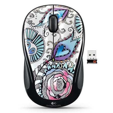 Logitech Wireless Mouse M325 - Floral Foray - Laptops Direct