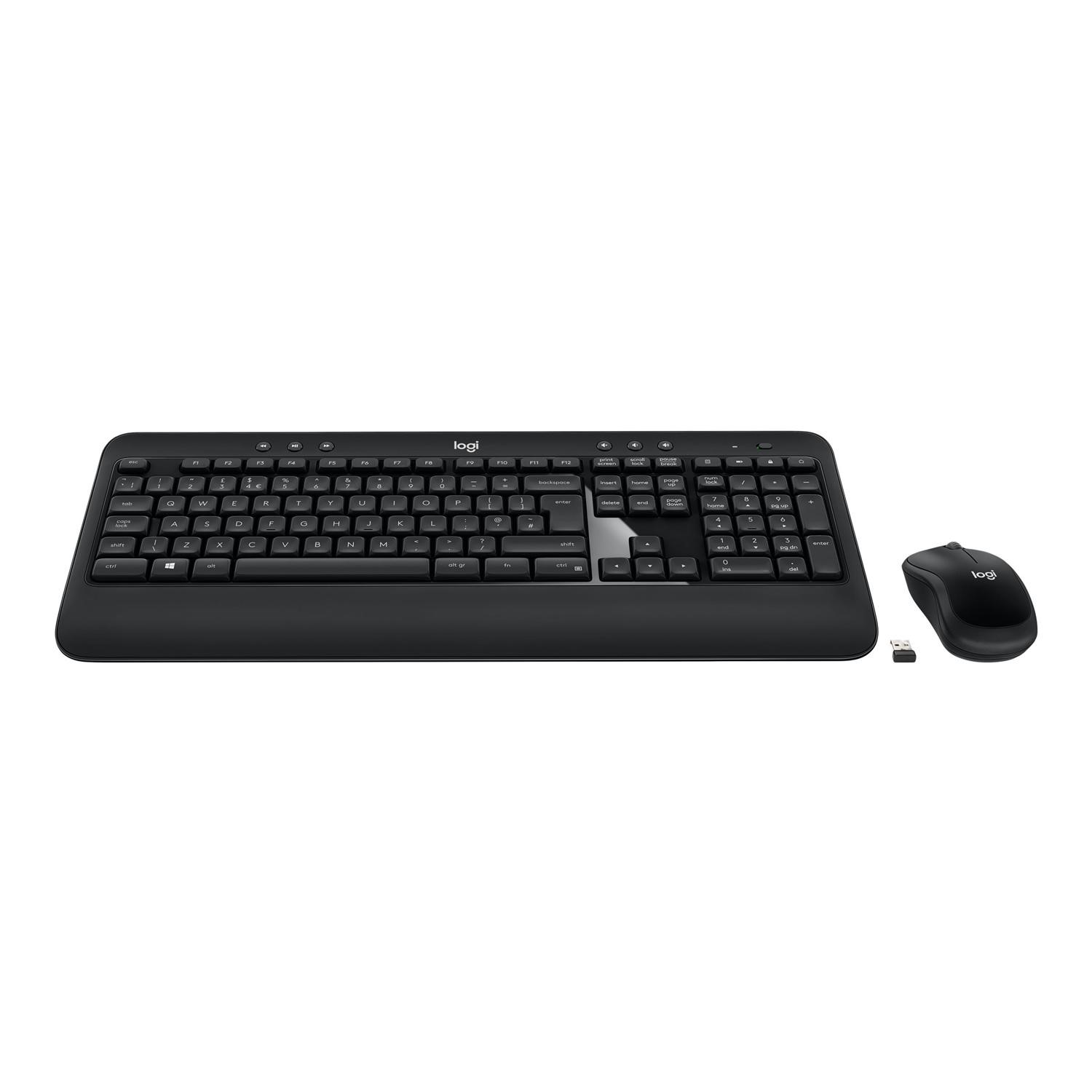 Logitech Advanced Wireless Keyboard and Mouse Combo Black - Laptops Direct