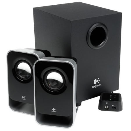Logitech LS21 Speakers - Black/Silver - Laptops Direct