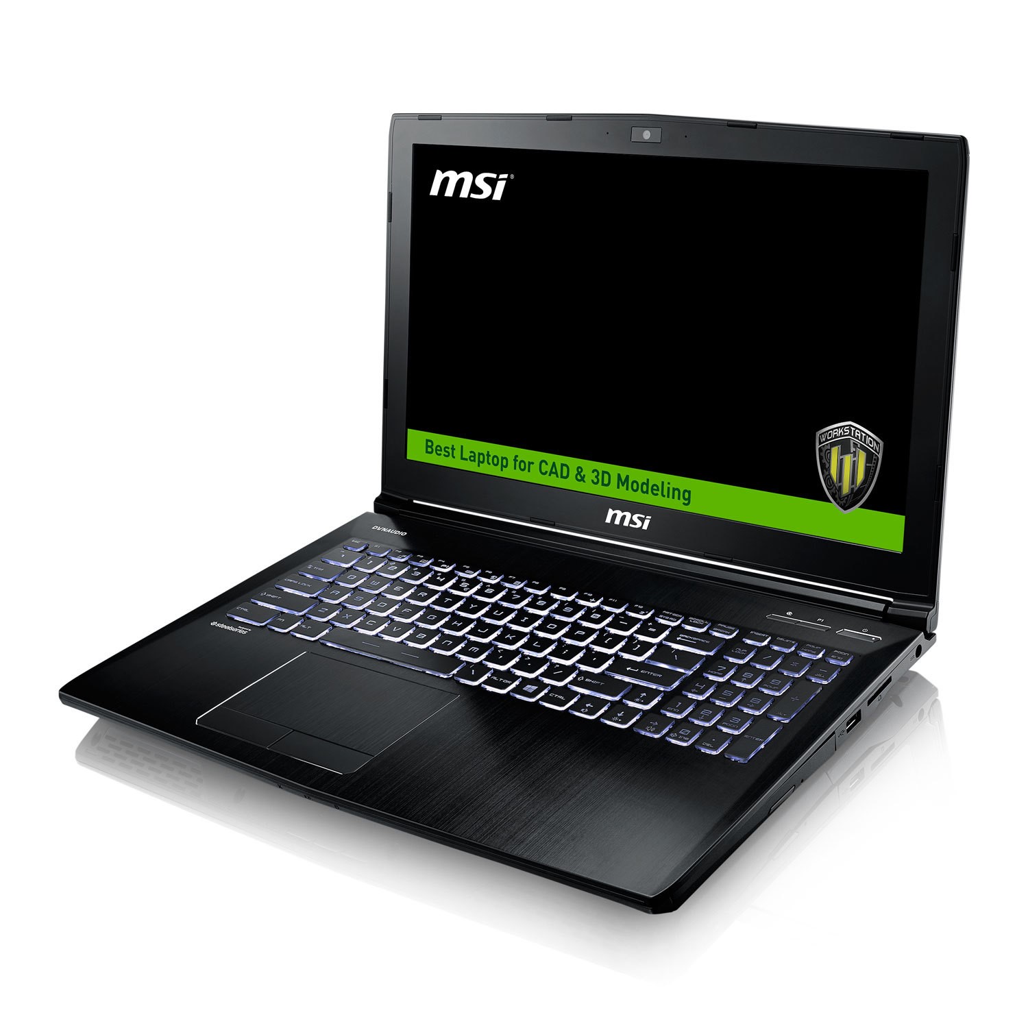 MSI WE62 7RJ Core i7-7700HQ 16GB 1TB + 256GB SSD Quadro M2200 15.6 Inch ...
