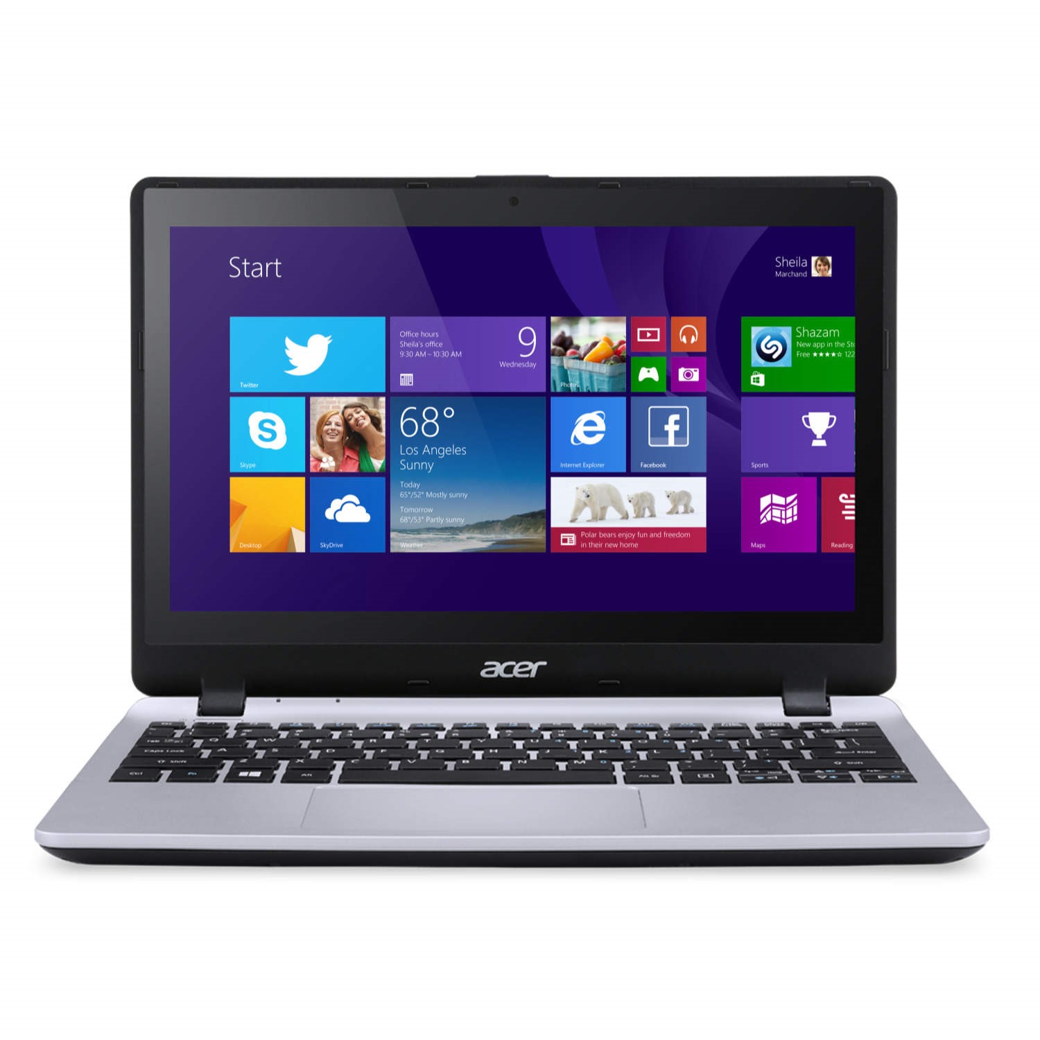 A3 ACER Aspire V3-112P Silver - Celeron N2840 2.16GHz 2GB DDR3L 500GB ...