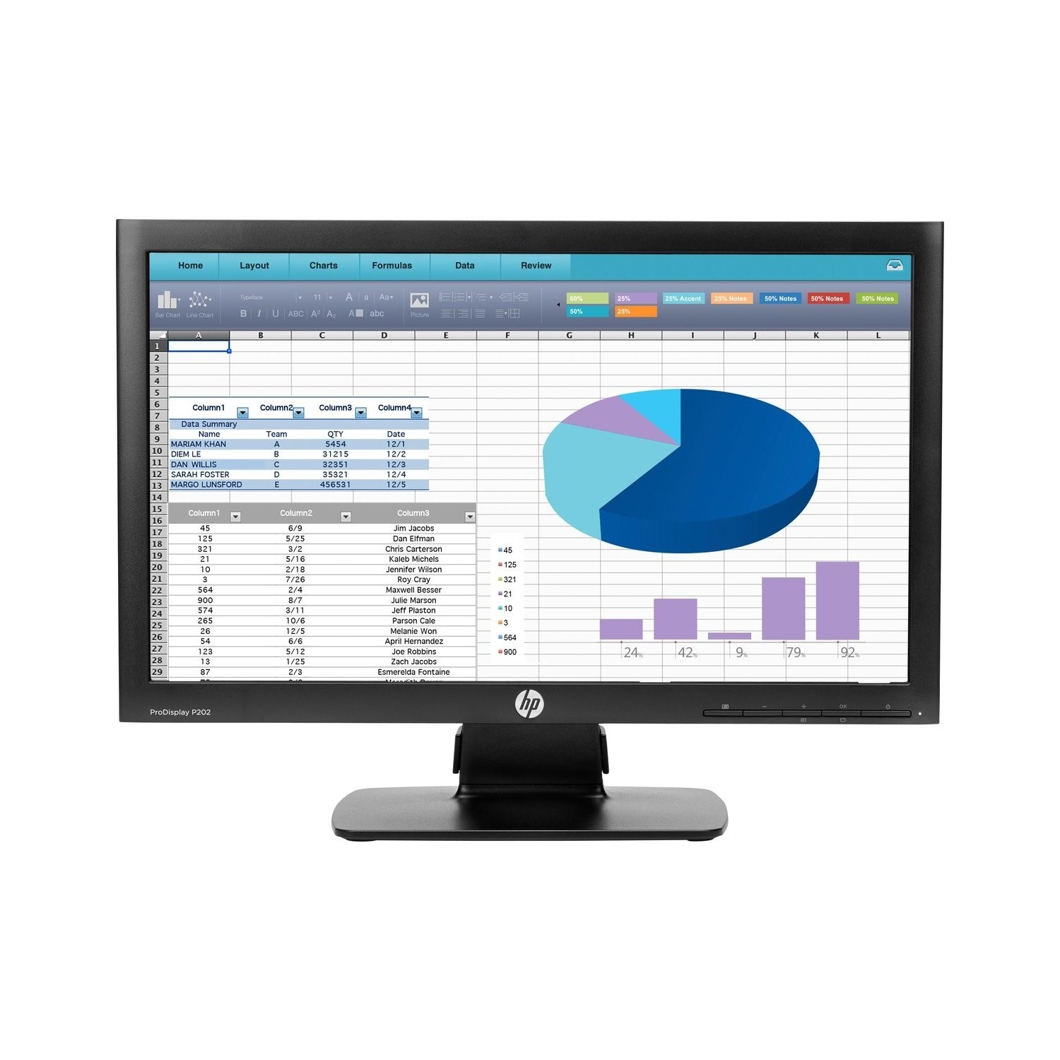 Refurbished HP ProDisplay P202 20" WLED Monitor - Laptops Direct