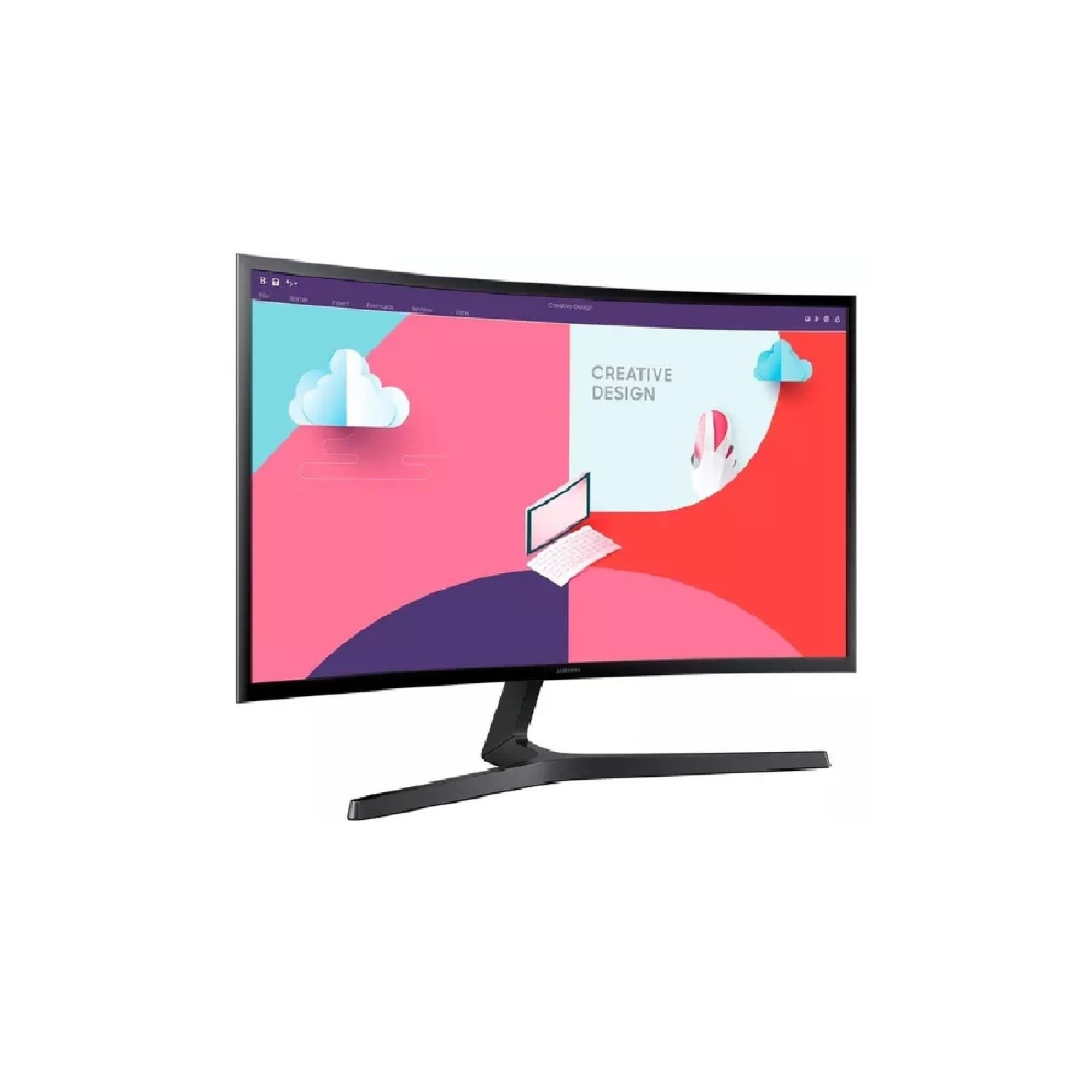 Refurbished Samsung LS24C366EAUXXU 24" VA FHD LCD Curved Monitor ...