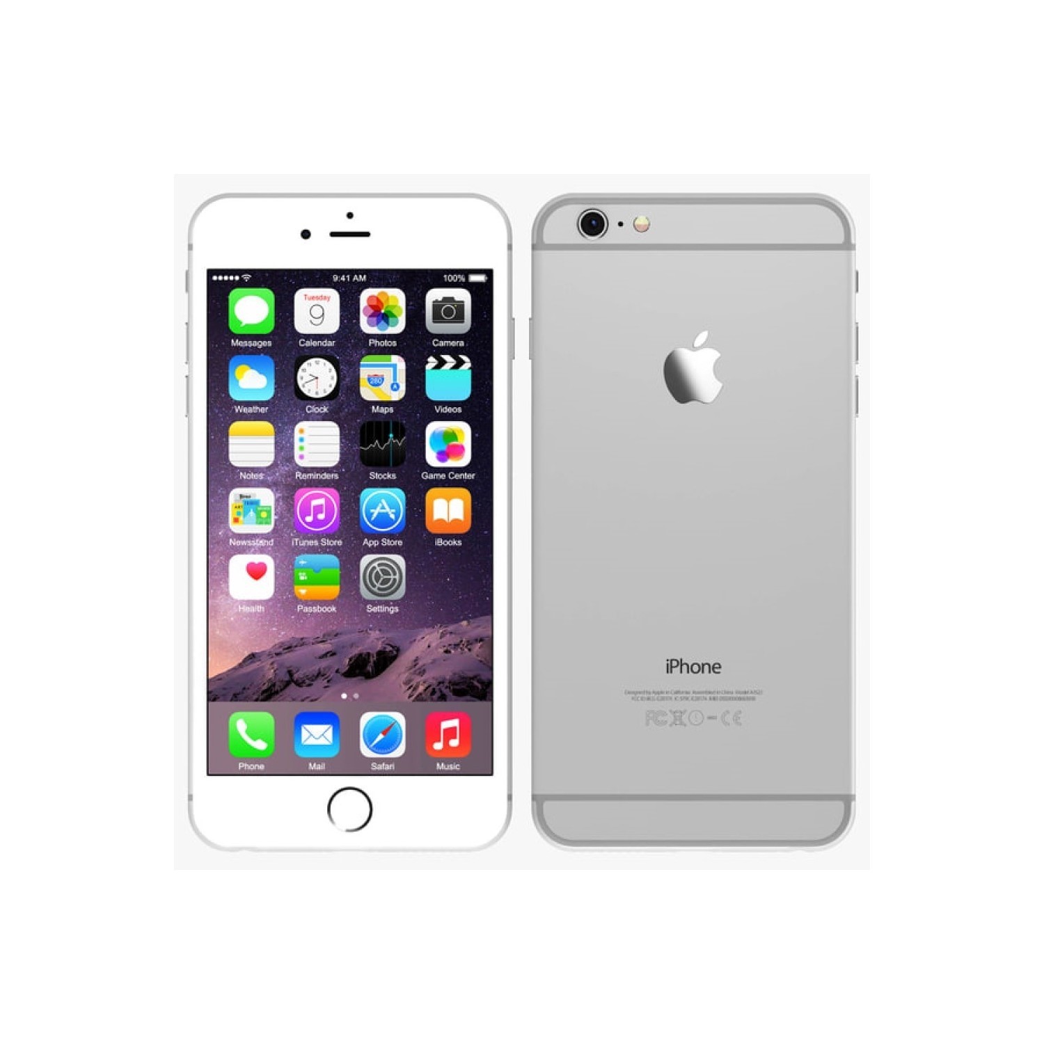 Grade A1 Apple iPhone 6 Silver 4.7 16GB 4G Unlocked SIM Free Laptops Direct