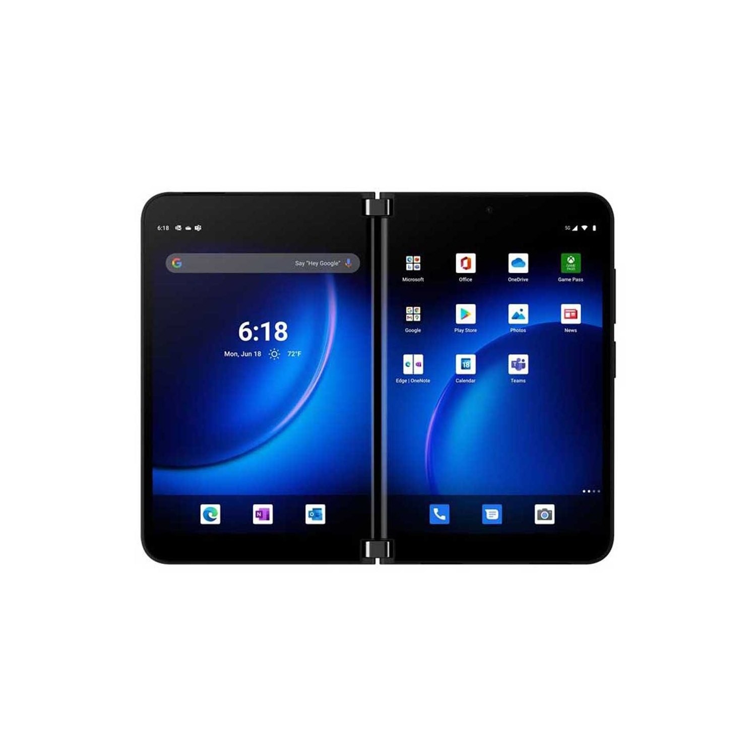 Refurbished Microsoft Surface Duo 2 8.3" Black 128GB Cellular Tablet ...