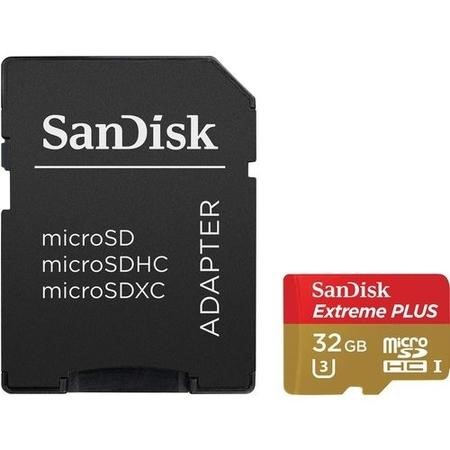 Box Open SanDisk Ultra Plus 32GB SDHC Memory Card - Laptops Direct