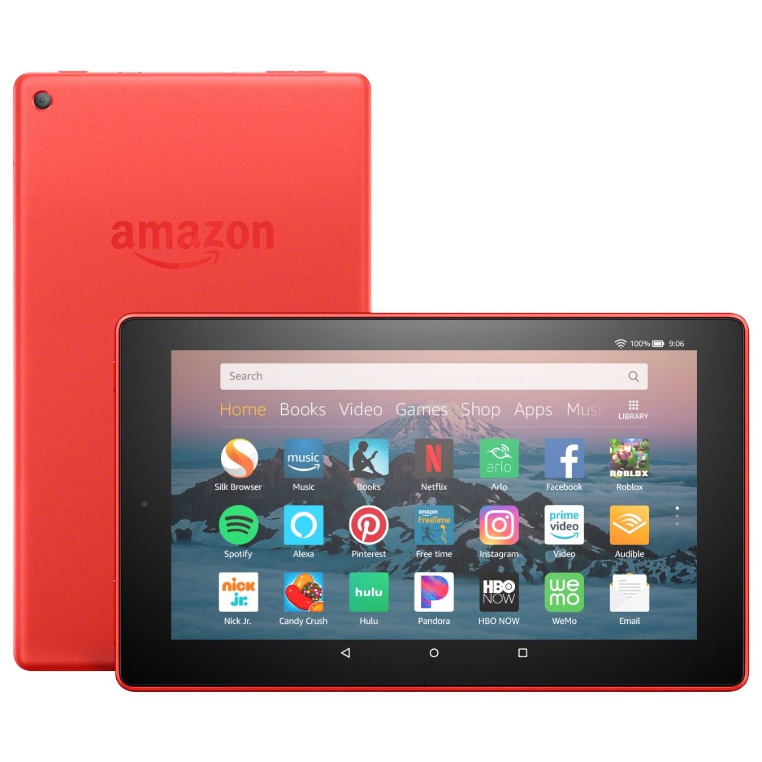 Refurbished Amazon Fire HD with Alexa 32GB 10" Tablet - Red - Laptops ...