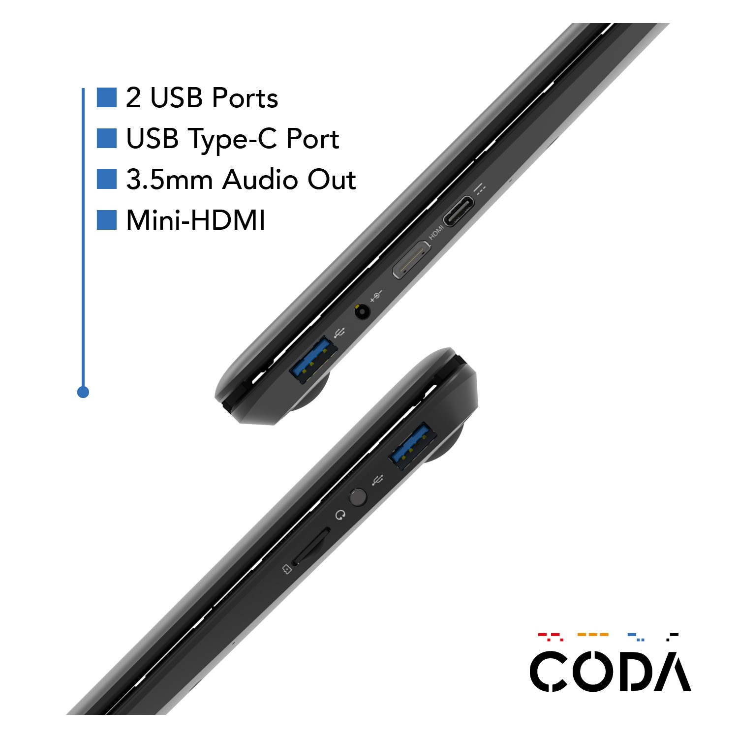 Coda Laptop Celeron N3450 4GB 64GB eMMC 12.5 Inch Windows 10 Includes ...