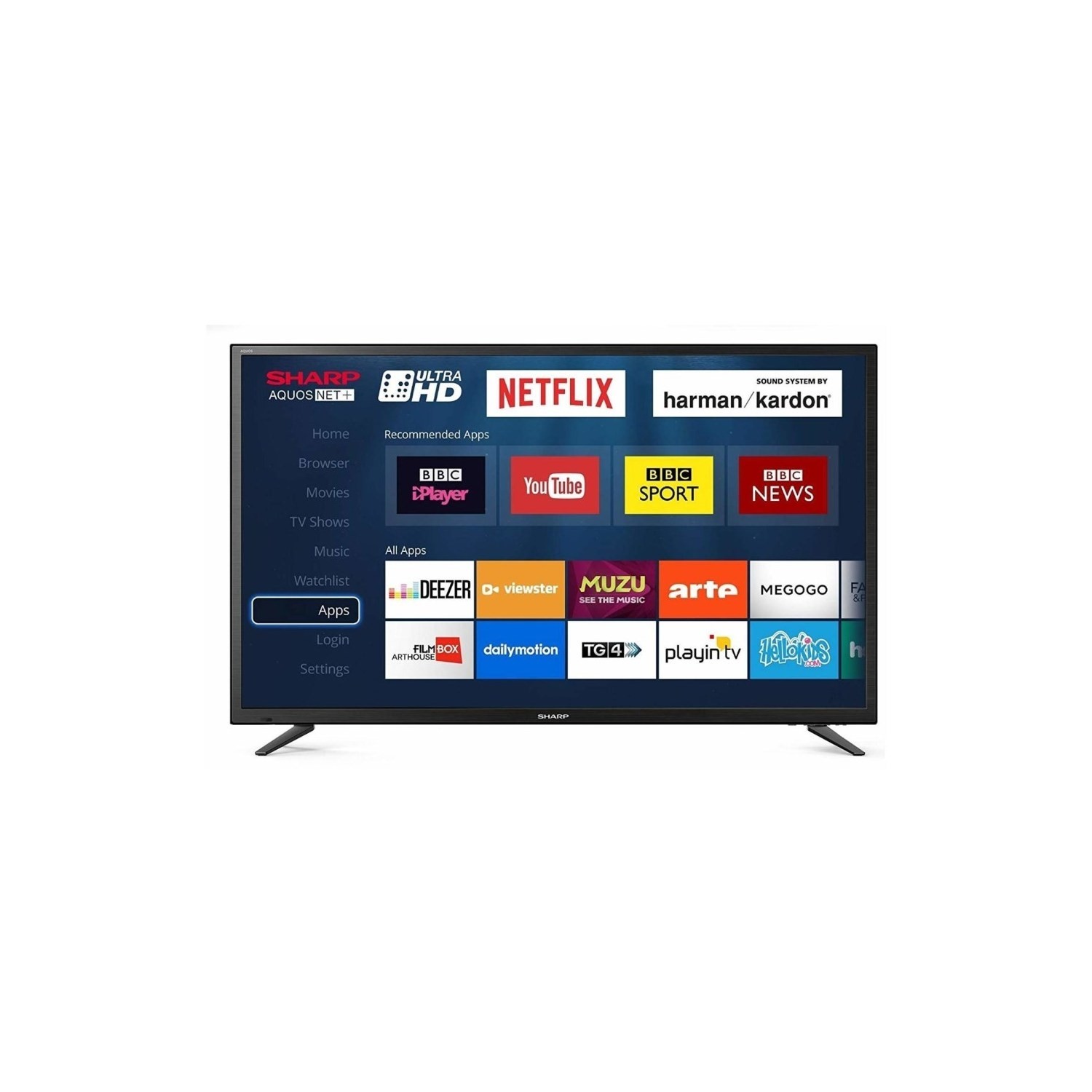 Refurbished Sharp 49" 4K Ultra HD LED Freeview HD Smart TV without ...