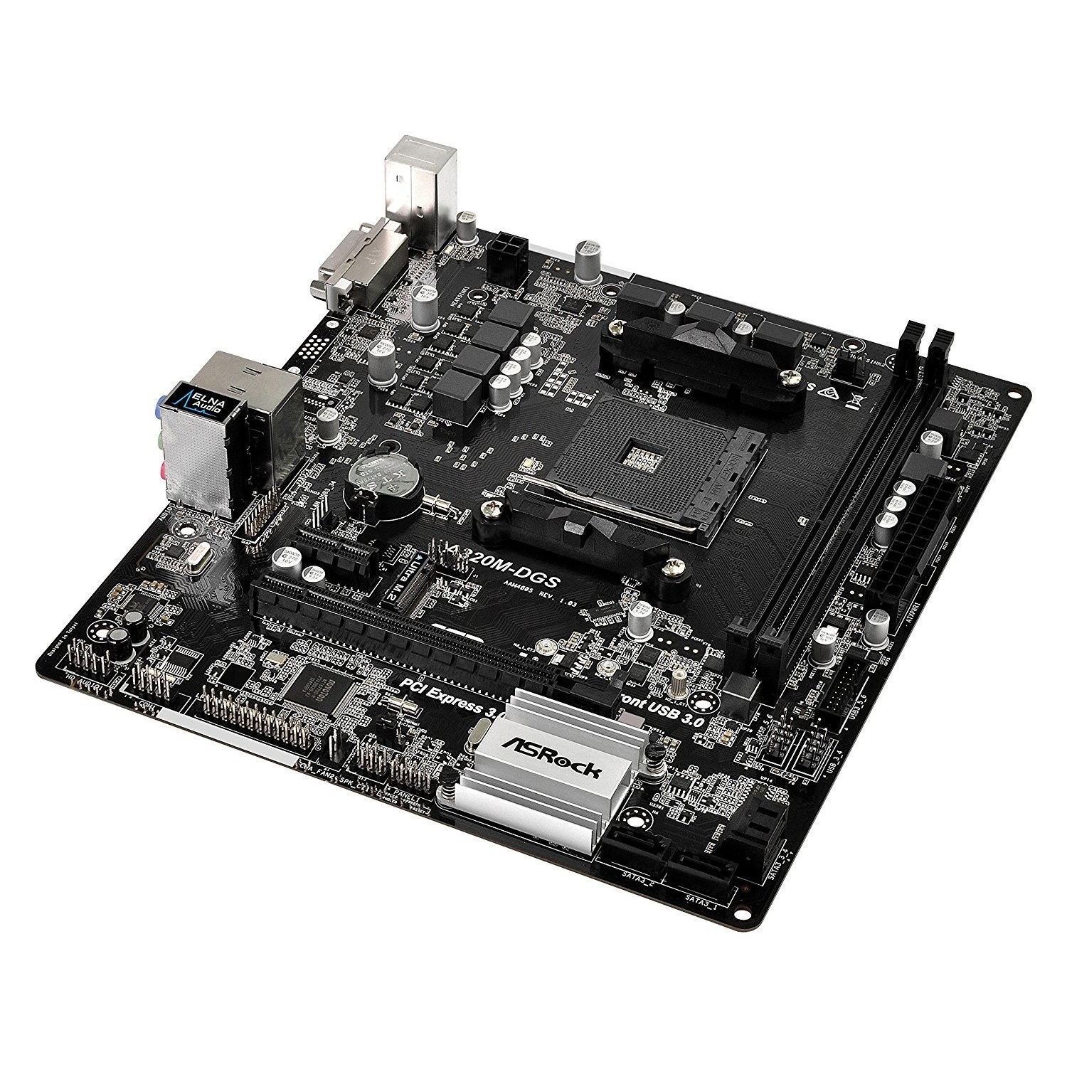 Asrock A320M-DGS AMD A320 AM4 Micro ATX 2 DDR4 DVI M.2 RAID - Laptops ...