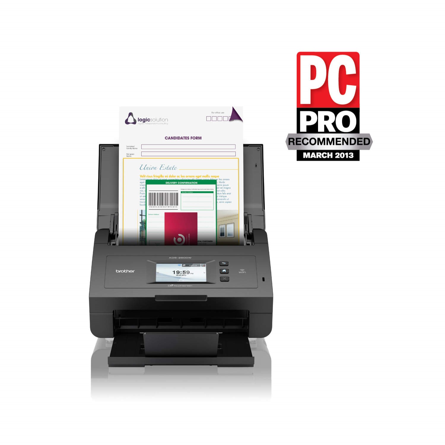 BROTHER A4 Desktop Wireless Scanner 24ppm Scan Speed 50 Sheet ADF TWAIN ...