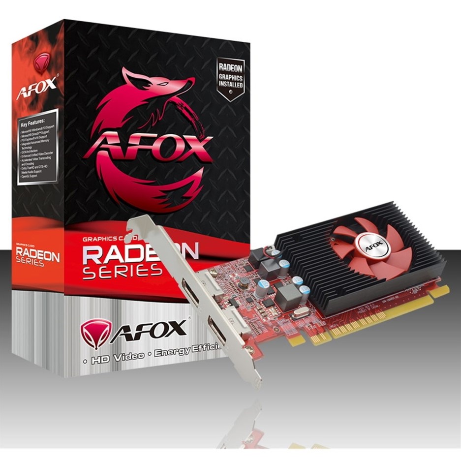 Afox AMD Radeon R7 340 2GB DDR3 Low Profile Graphics Card - Laptops Direct