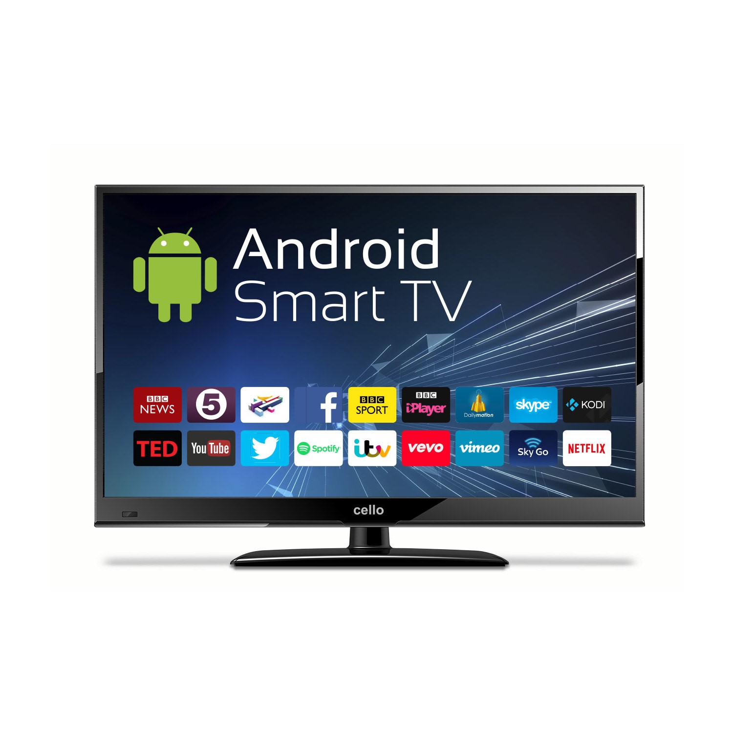Cello C24ANSMT 24" 720p HD Ready LED Smart TV with Android and Freeview ...