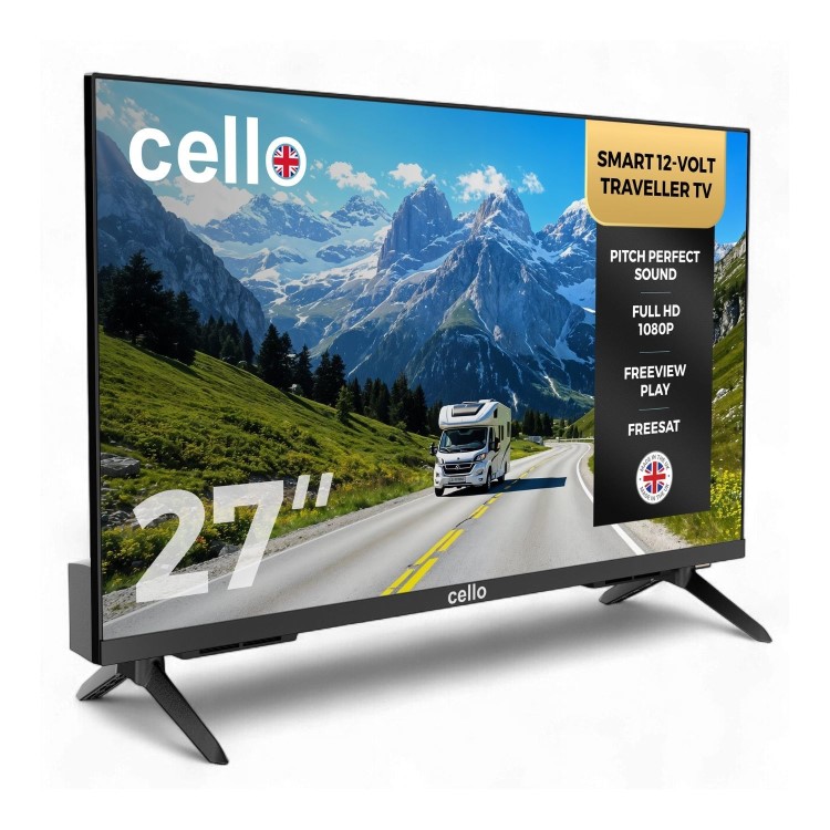 Cello 27 inch 12 Volt Smart Frameless TV Ultrafast WebOS - Laptops Direct