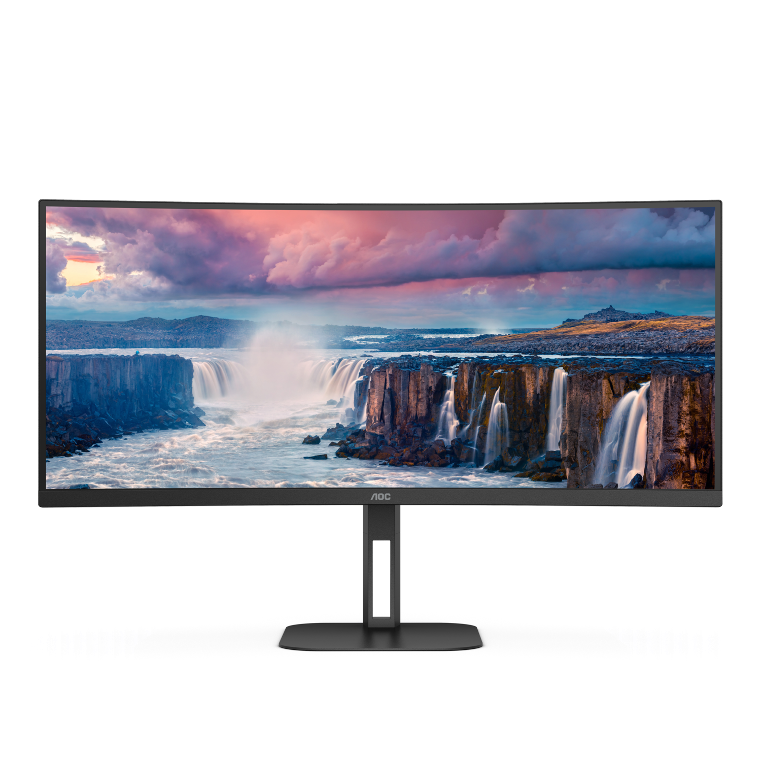 AOC CU34V5C/BK 34" WQHD 1ms 100Hz USB-C Curved Monitor - Laptops Direct