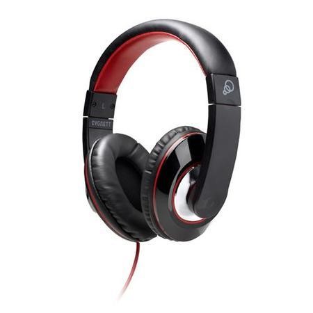 Cygnett SoundCheck Headphones - Black/Red - Laptops Direct