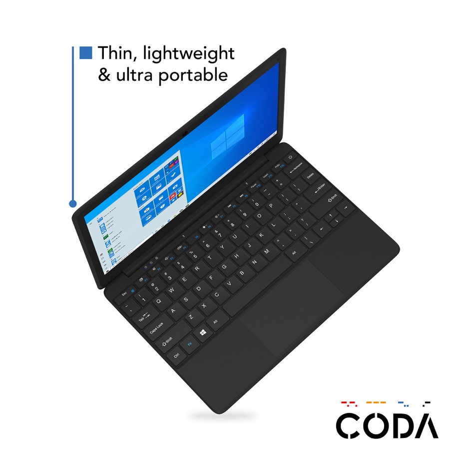 CODA 1.1 Intel Celeron N3350 4GB 64GB eMMC 11.6 Inch FHD Windows 10 S ...