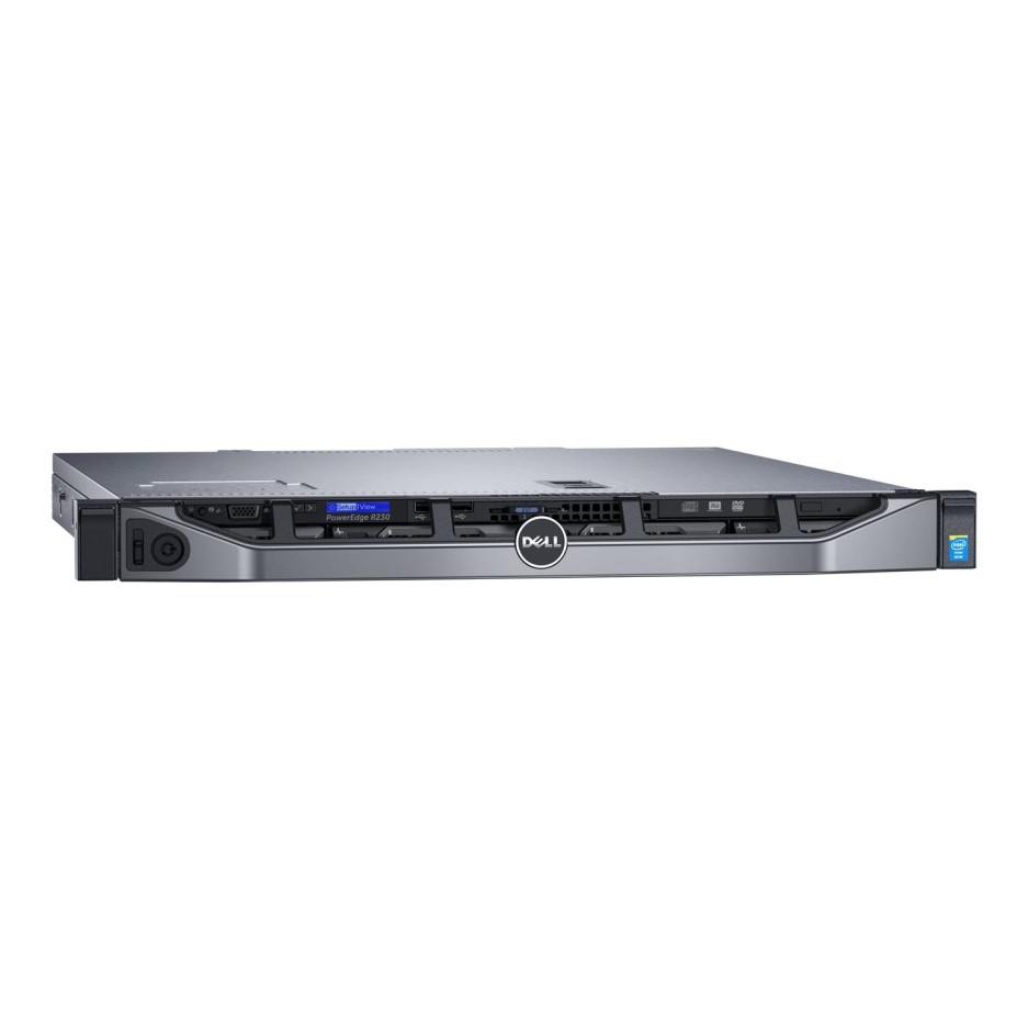 Dell PowerEdge R230 Xeon E3-1220v6 3GHz 8GB 1TB Rack Server - Laptops ...