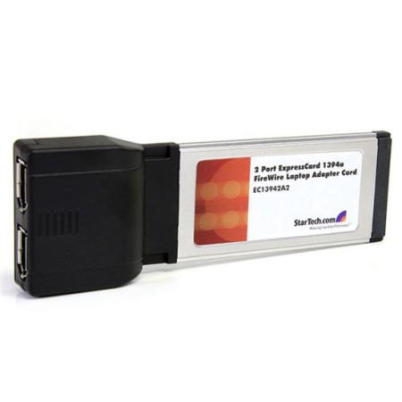 StarTech.com 2 Port ExpressCard 1394a FireWire Laptop Adapter Card ...
