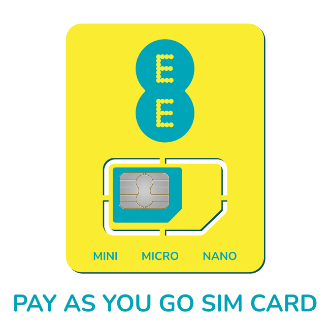 EE Pay As You Go Sim Card Trio - Laptops Direct