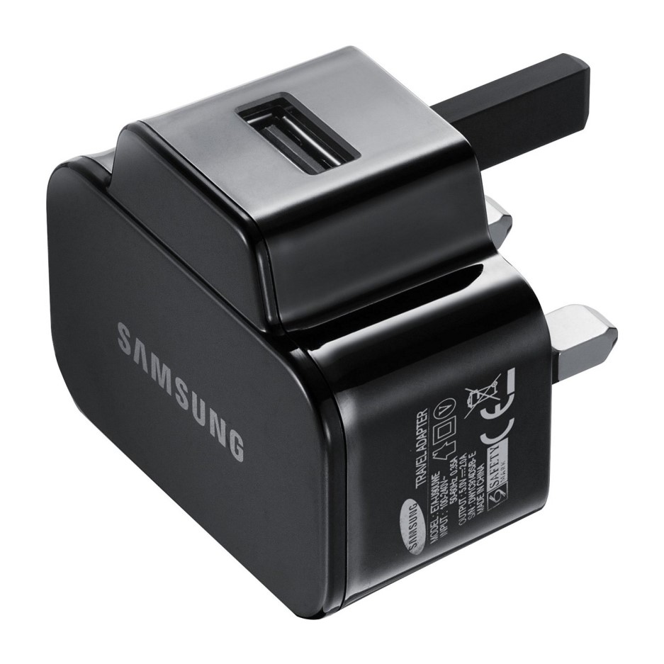 Samsung USB Plug 2 Amp Power Adapter Black - Laptops Direct